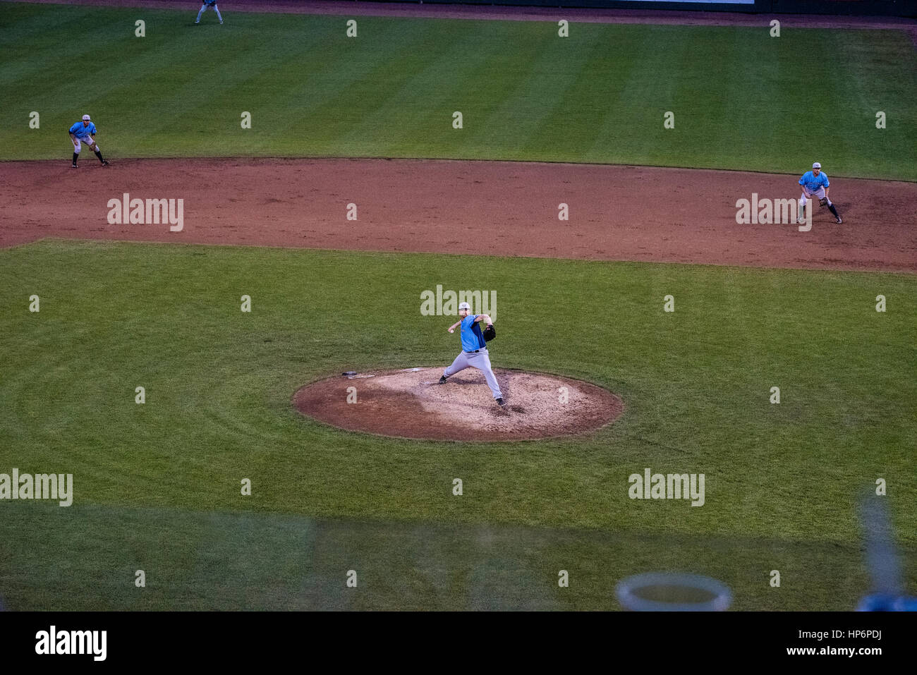 Baseball players and game Stock Photo - Alamy