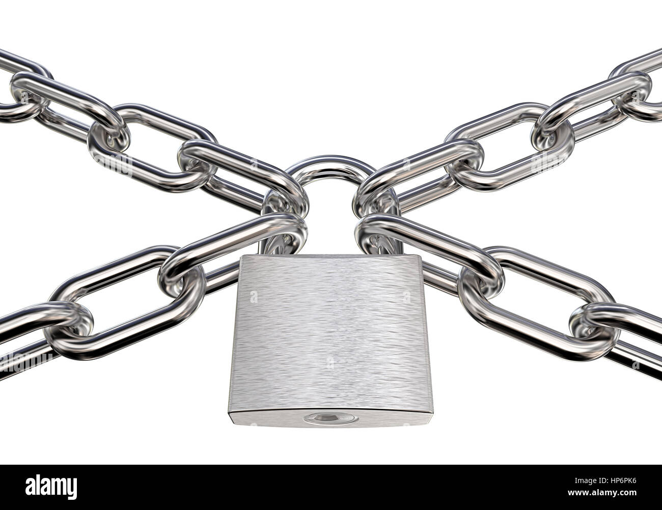 3d padlock chain symbol security hi-res stock photography and images ...