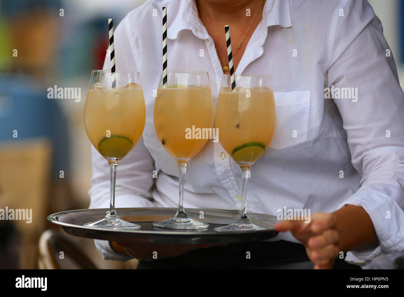 Cocktail waitress hi-res stock photography and images - Alamy