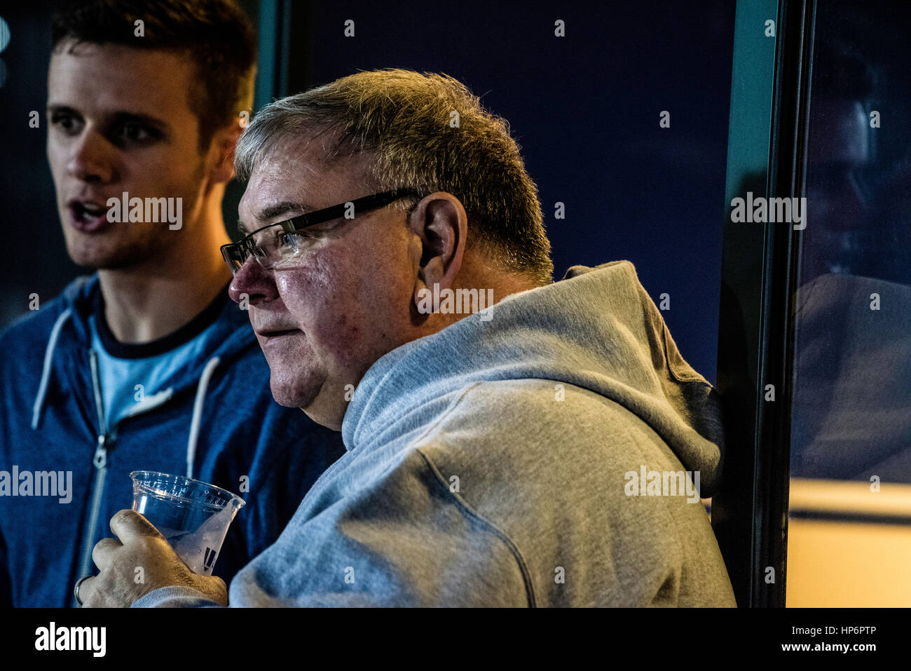 Spectators at baseball game Stock Photo - Alamy