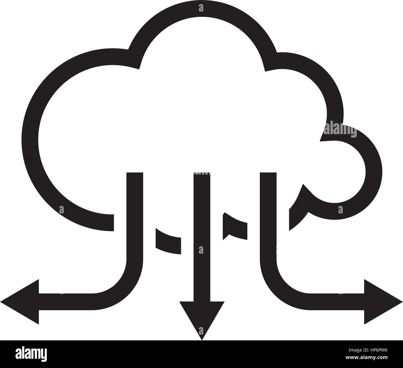Accelerate Your Cloud Icon. Business Concept. Flat Design Stock Vector ...
