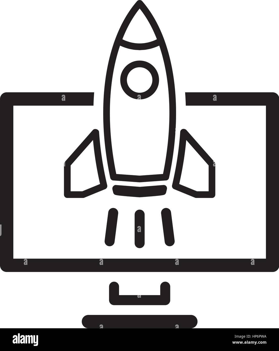 Business Start-up Icon. Concept. Flat Design Stock Vector Image & Art ...