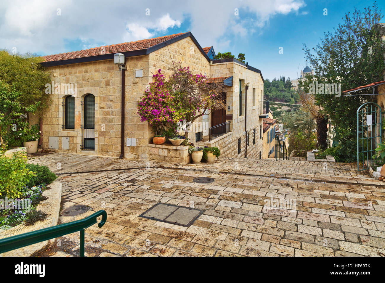 old house in Yemin Moshe district, Jerusalem, Israelin Stock Photo - Alamy