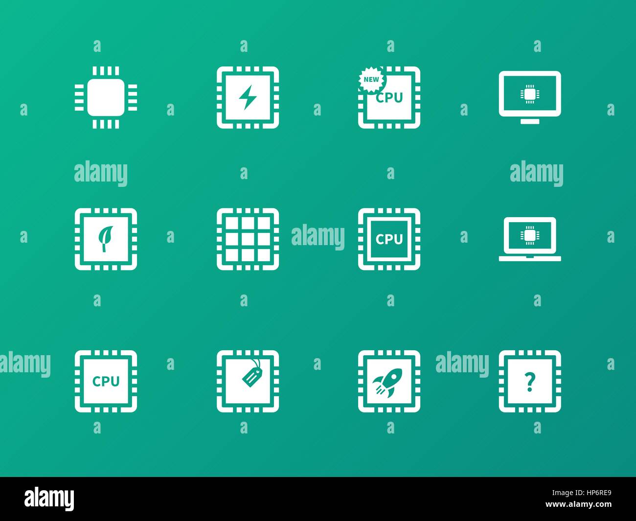 Computer system cpu icon vector High Resolution Stock Photography and Images - Alamy