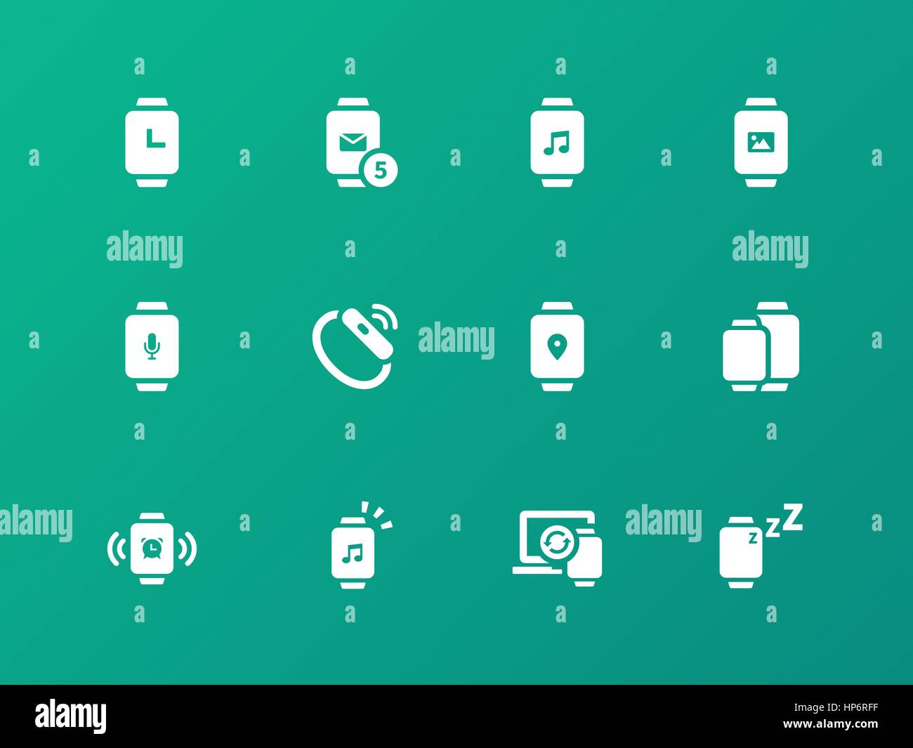 Smartwatch technology Stock Vector Images - Alamy