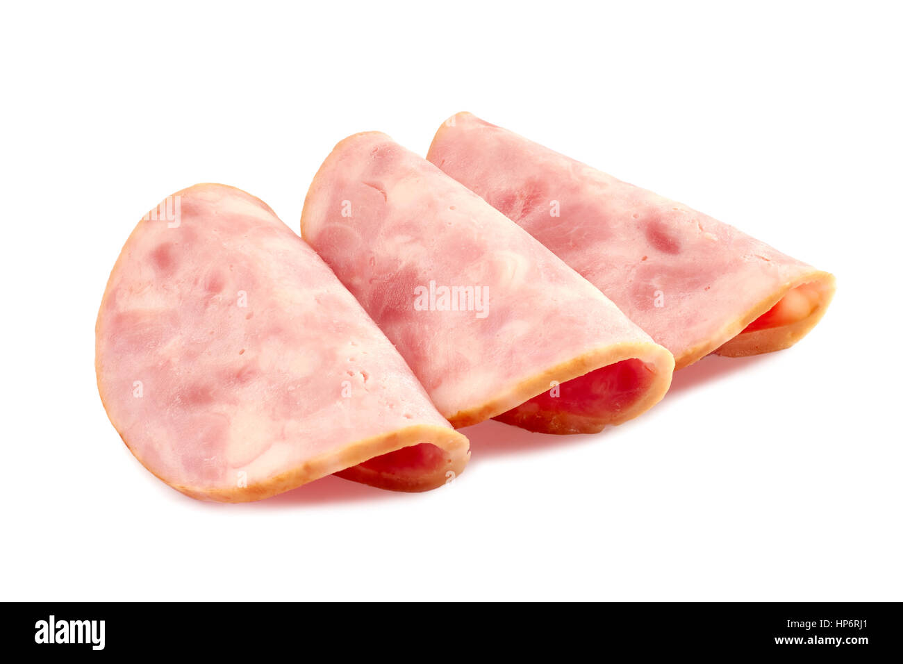 Pink ham cut slices hi-res stock photography and images - Alamy