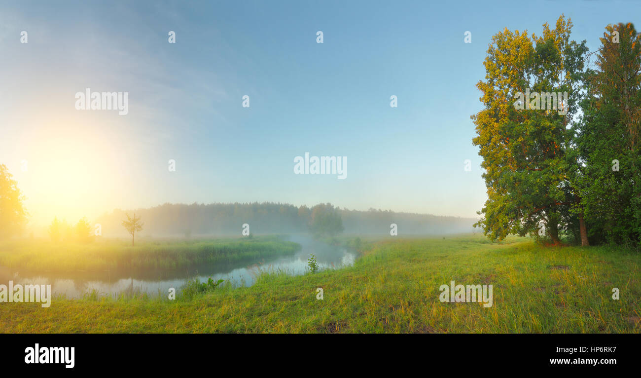 Blue sky rising summer sun hi-res stock photography and images - Alamy