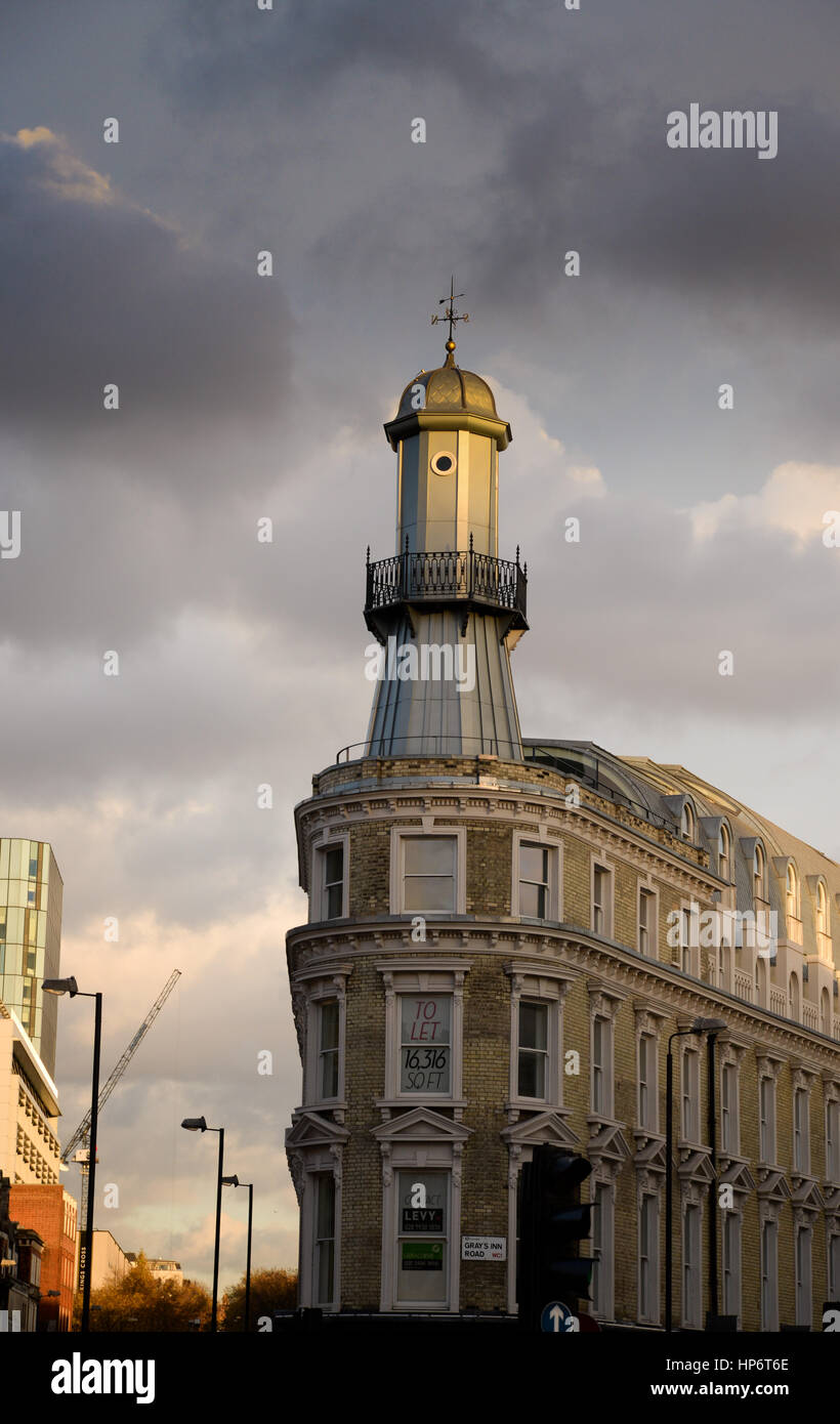 The Lighthouse Building near London's King Cross railway station Stock ...
