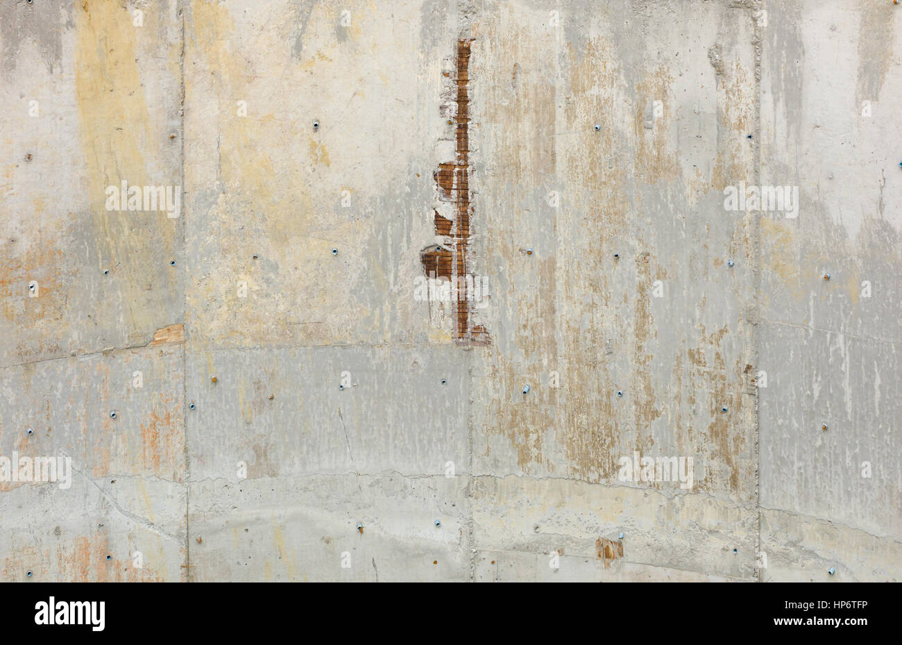 Reinforced concrete shaft under construction for access to drainage ...