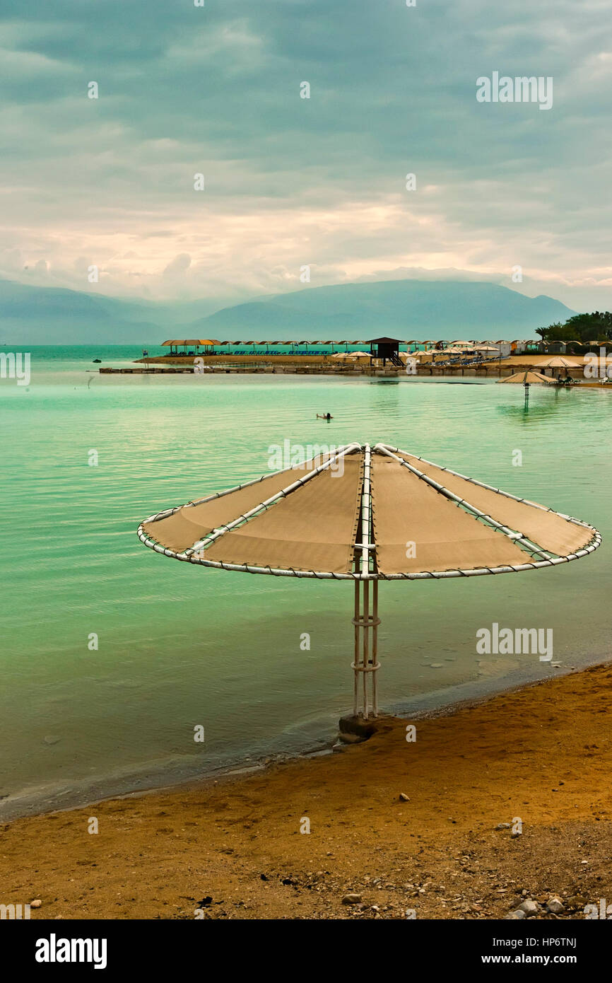 Scenic view of Dead sea Stock Photo - Alamy
