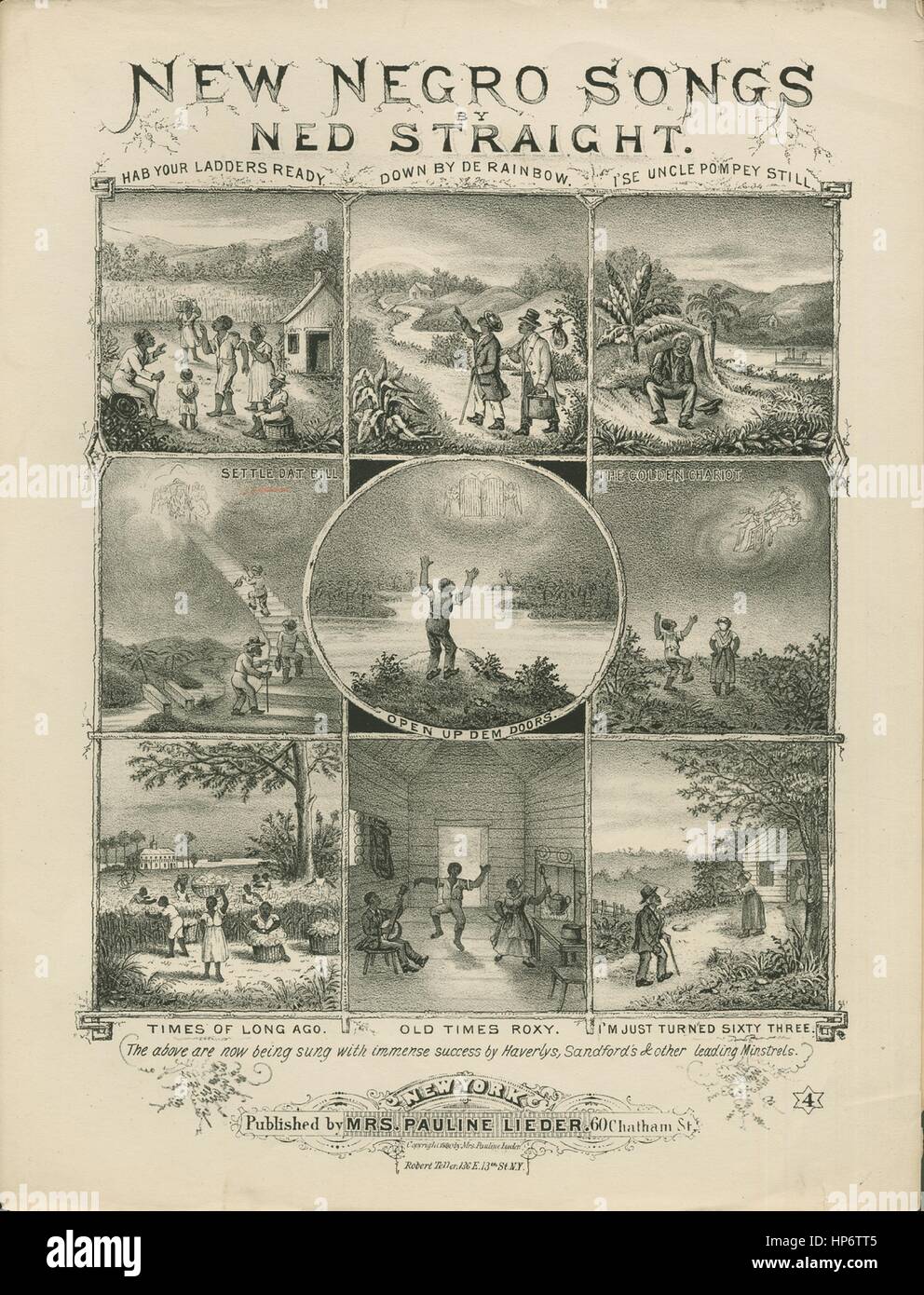 Sheet music cover image of the song 'Settle Dat Bill', with original ...