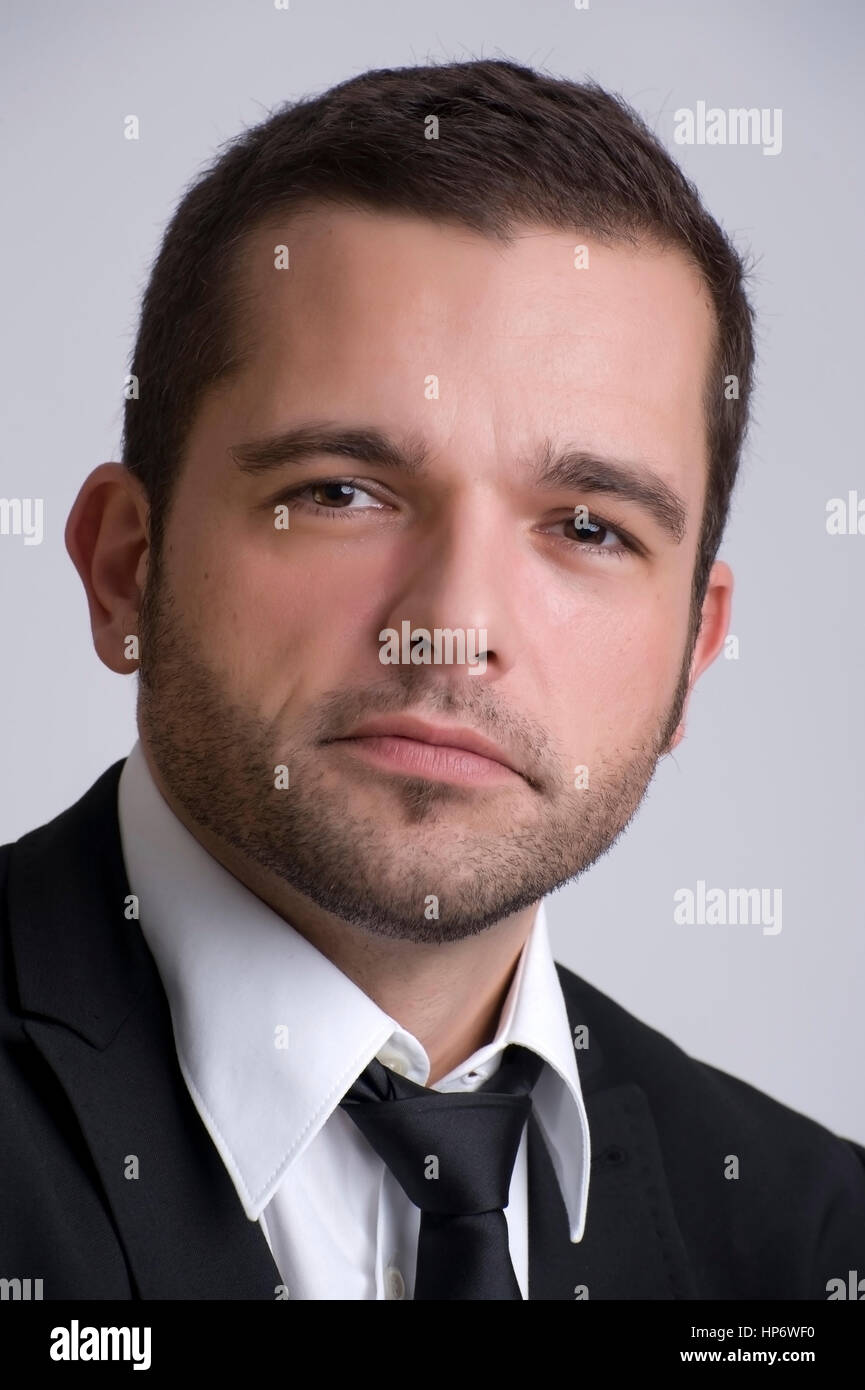 Model released , Mann, 30+, im Portrait - man in portrait Stock Photo ...