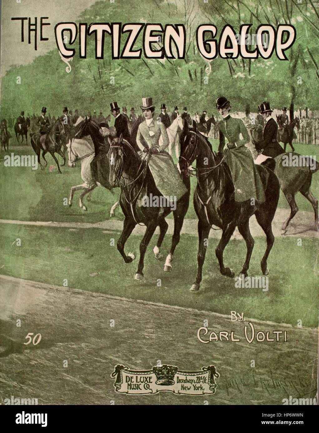 Sheet music cover image of the song 'The Citizen Galop', with original ...