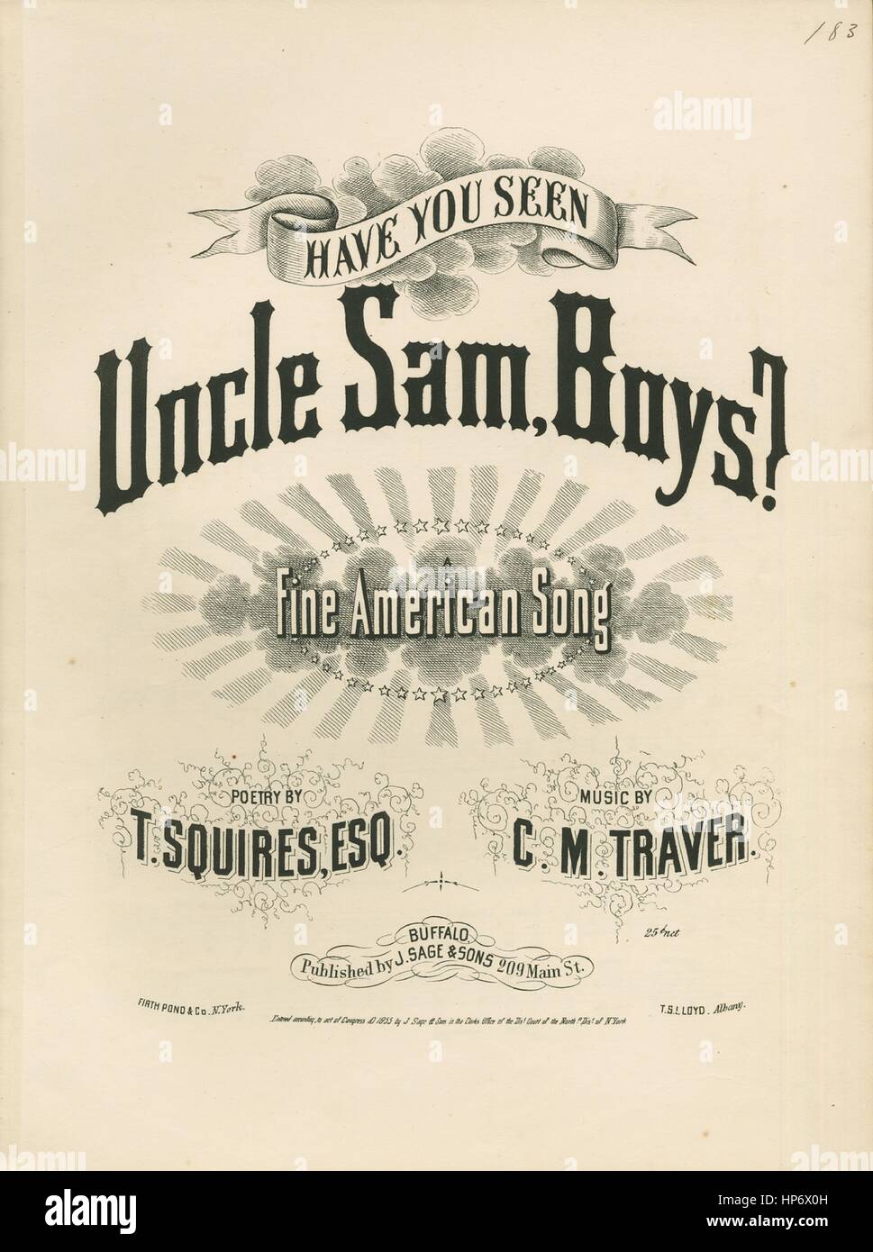 Sheet music cover image of the song 'Have You Seen Uncle Sam, Boys? A ...
