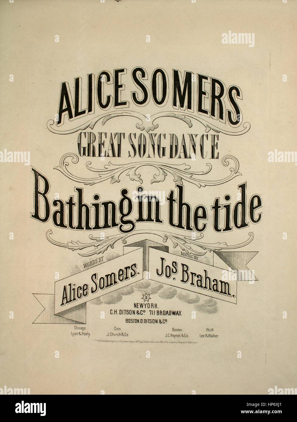 Sheet music cover image of the song 'Alice Somers Great Song Dance ...