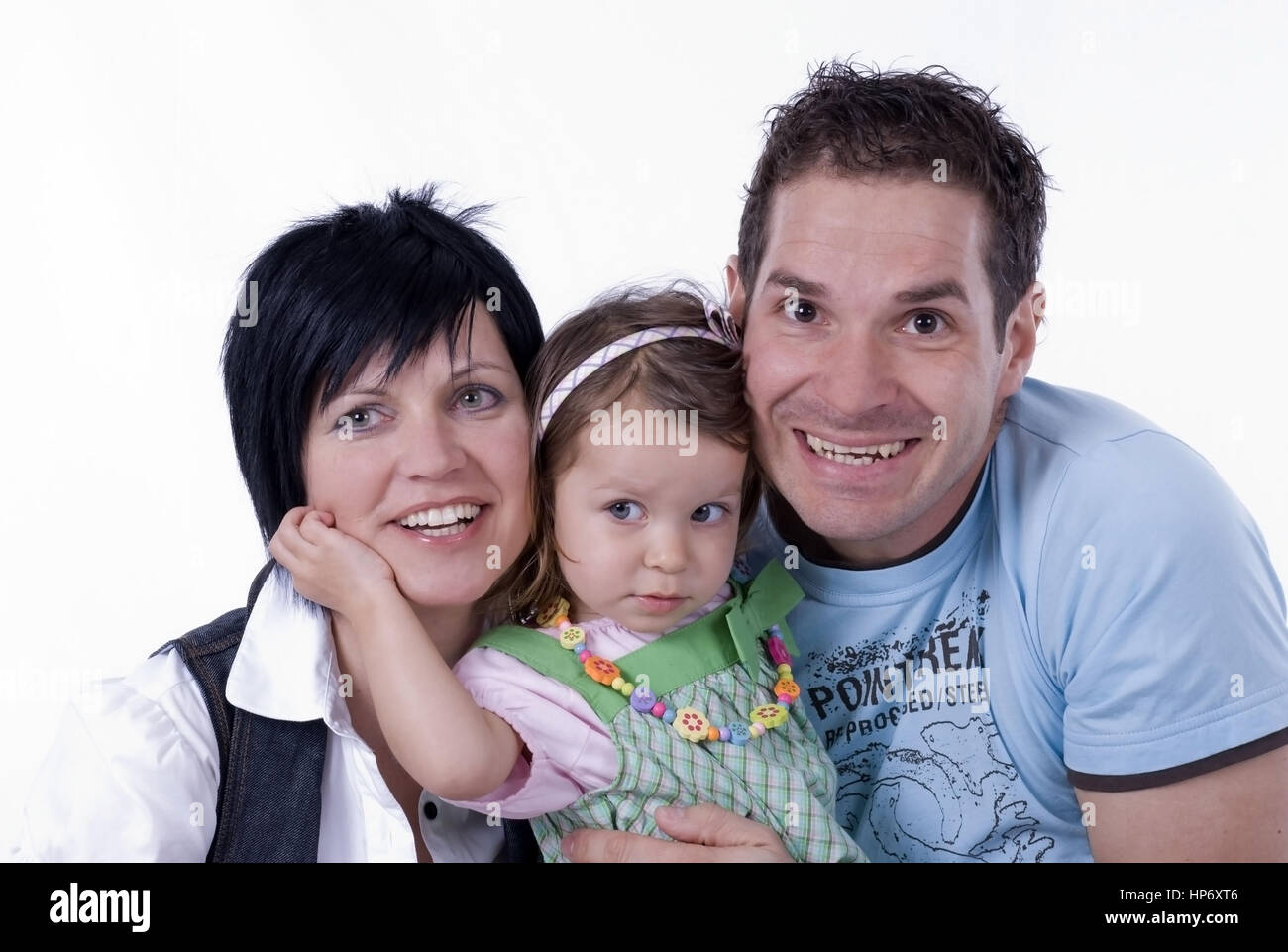 Model released , Eltern, 30+, und Tochter, 2 - parents and daughter ...