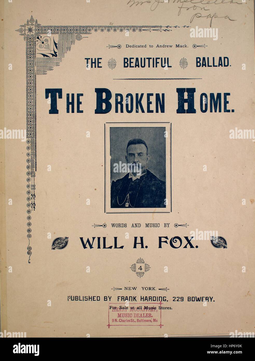 Sheet music cover image of the song 'The Beautiful Ballad The Broken ...