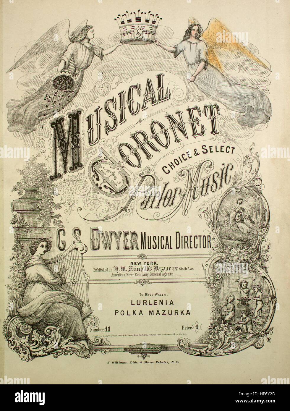 Sheet music cover image of the song 'Musical Coronet Choice and Select ...