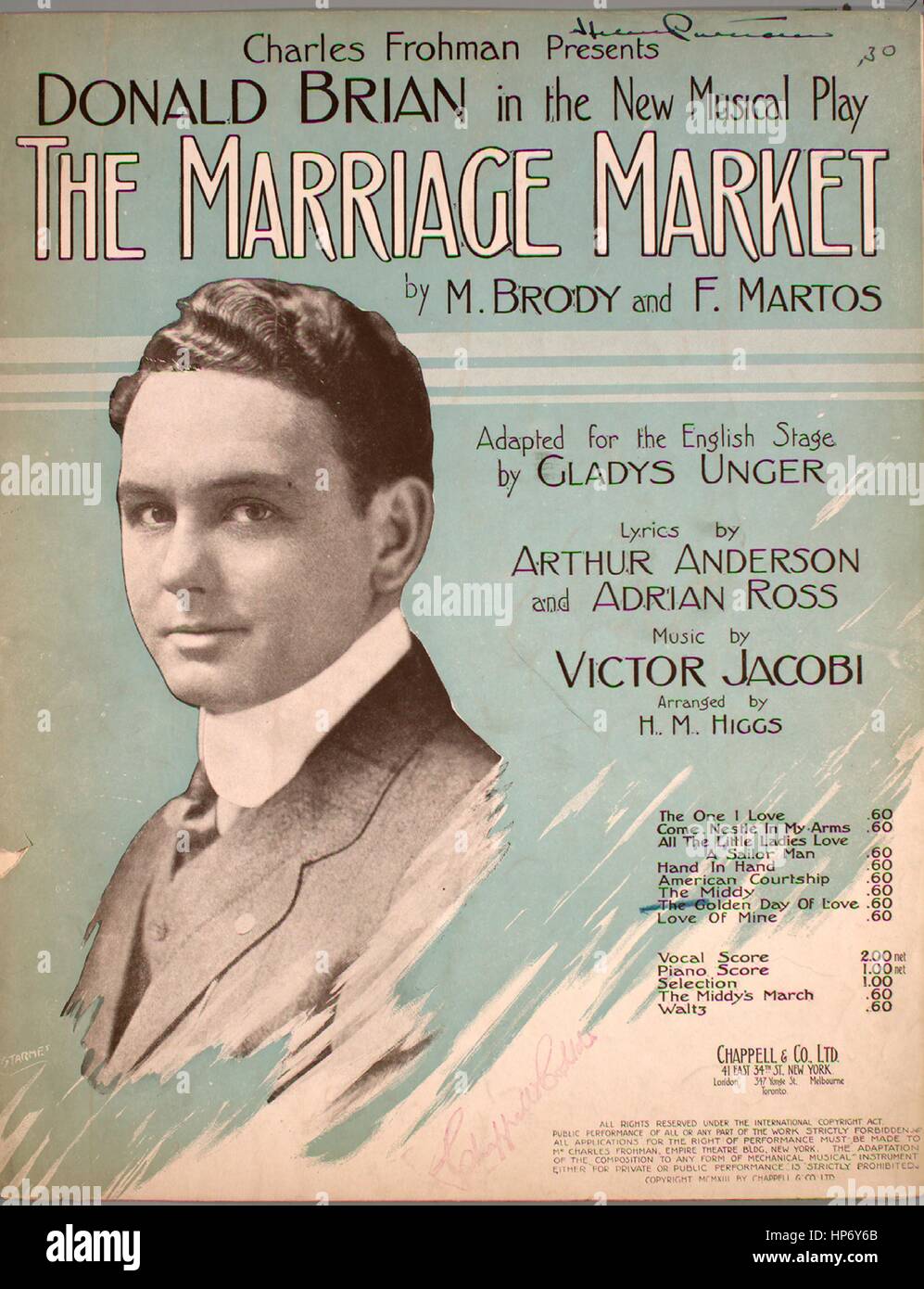 Sheet music cover image of the song 'The Golden Day of Love', with ...
