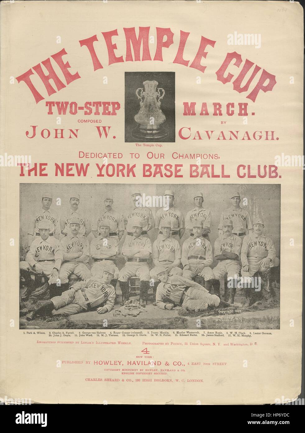 Sheet music cover image of the song 'The Temple Cup Two-Step March ...