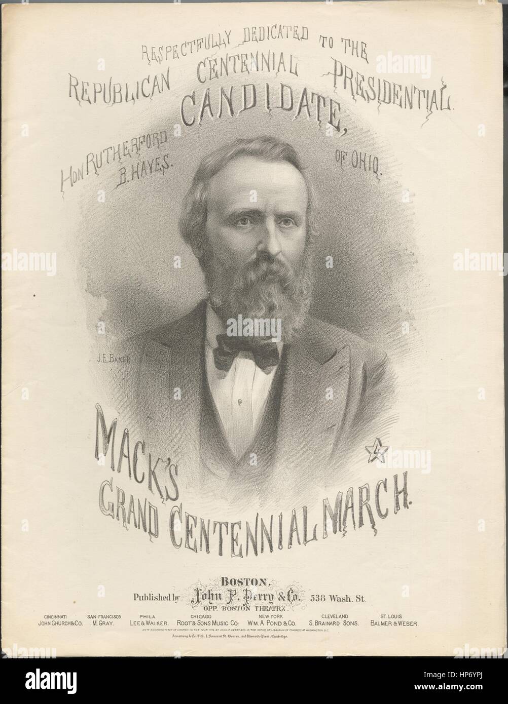 Sheet music cover image of the song 'Mack's Grand Centennial March ...