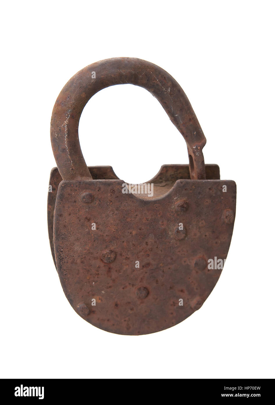 rusted open padlock, isolated on white Stock Photo - Alamy