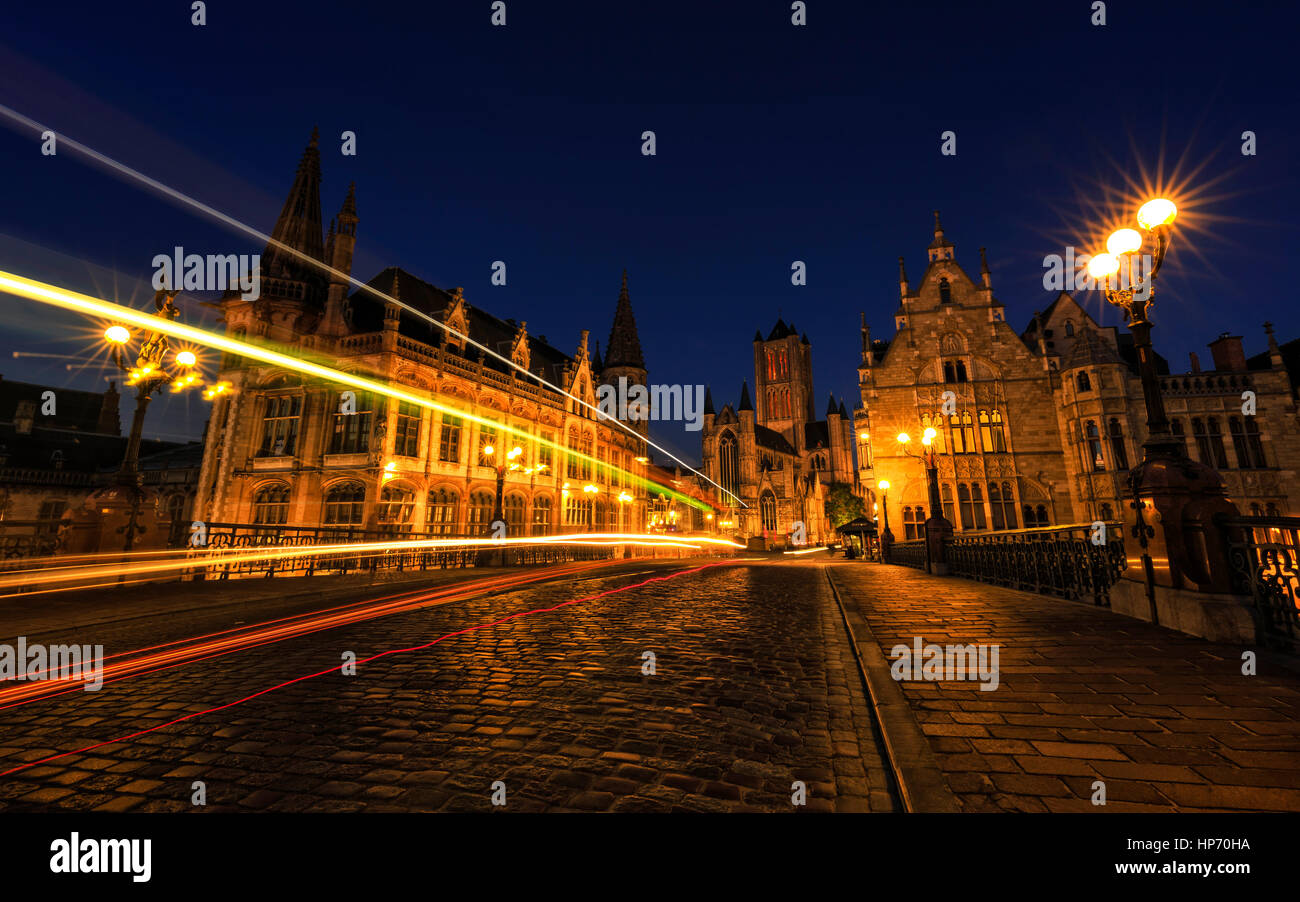 City Centre Of Ghent, Belgium Stock Photo - Alamy