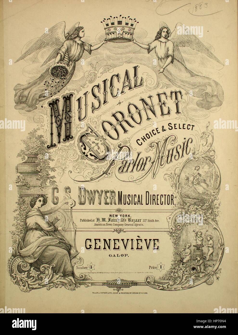 Sheet music cover image of the song 'Musical Coronet Choice and Select ...