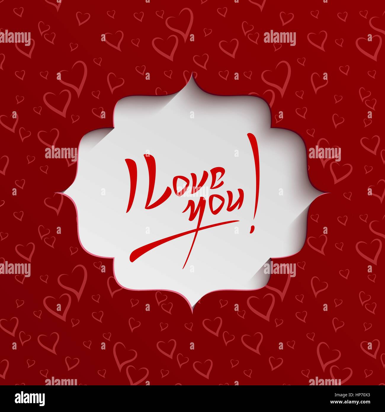 Love hand lettering hearts Stock Vector Images - Alamy