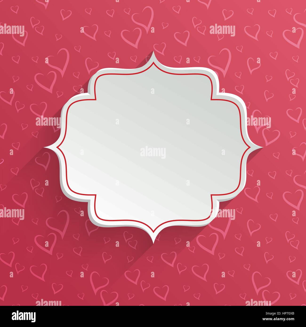 Paper cut style heart Stock Vector Images - Alamy