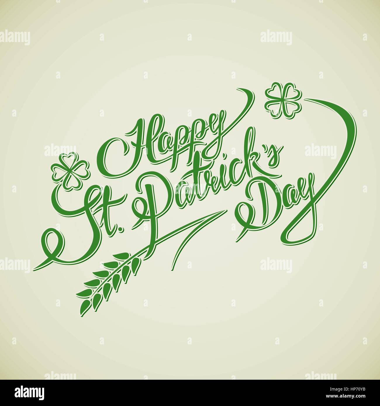 Saint patrick calligraphy hi-res stock photography and images - Alamy