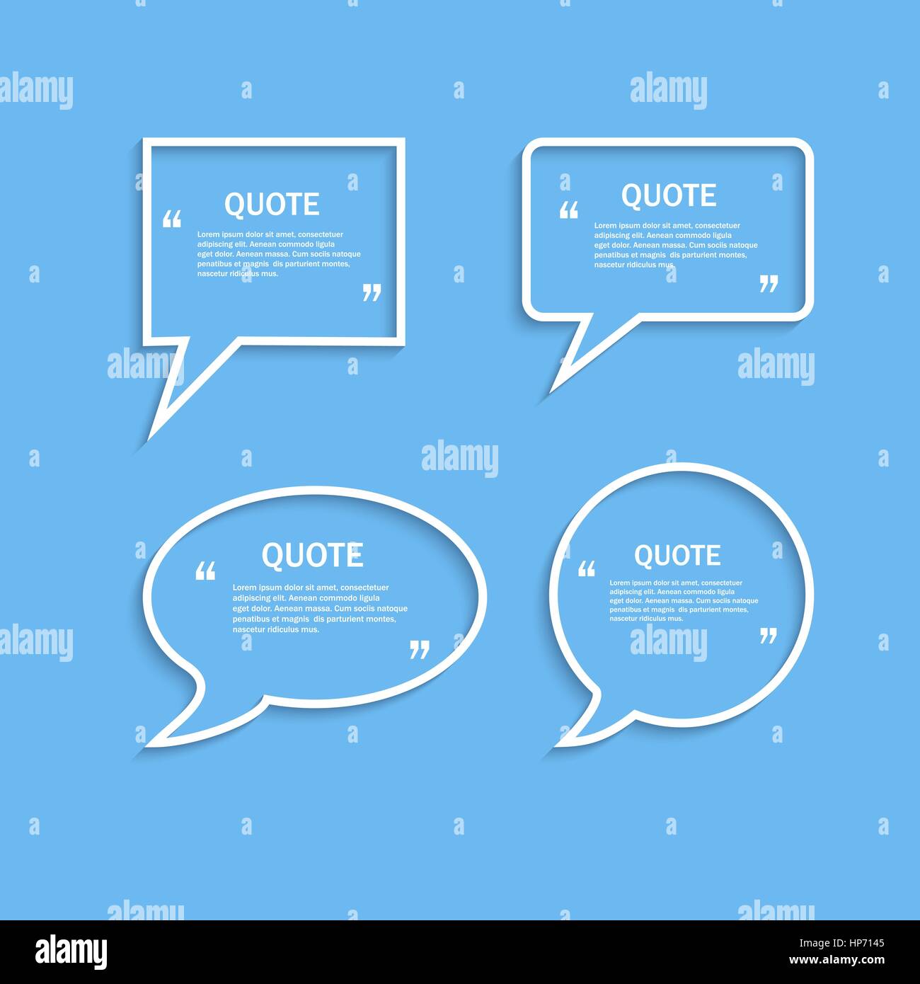 Quote bubble Stock Vector Images - Alamy