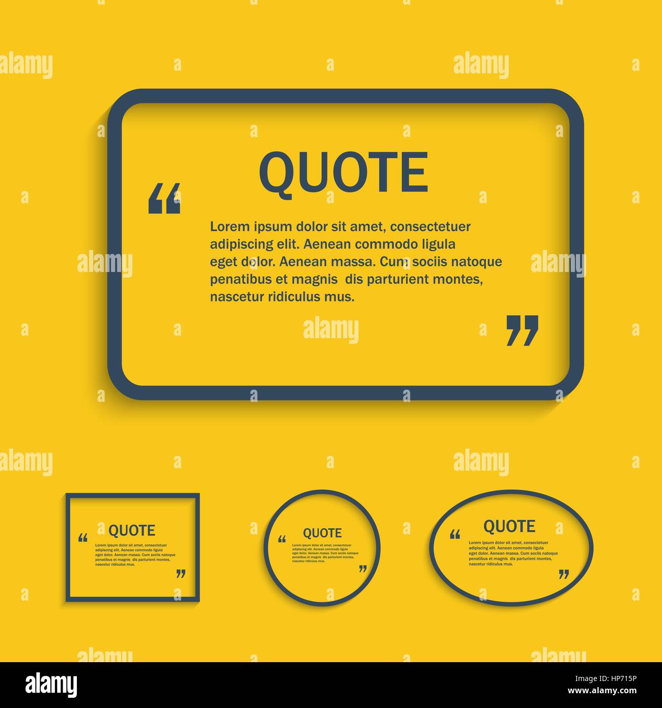 Quote line text box, vector design template Stock Vector Image & Art ...