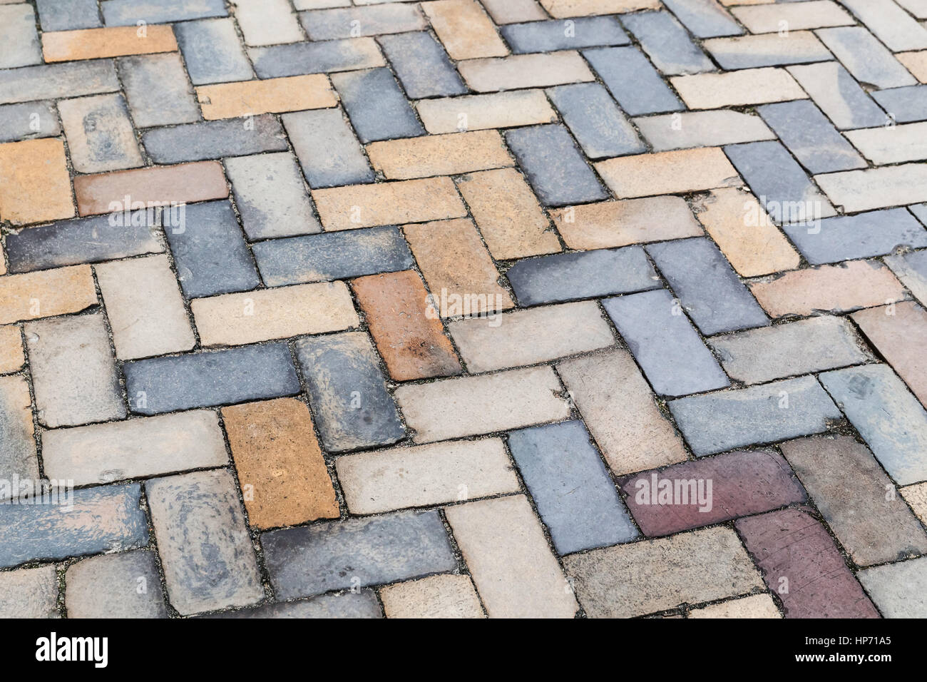 Colorful cobblestone road pavement, background photo texture Stock ...