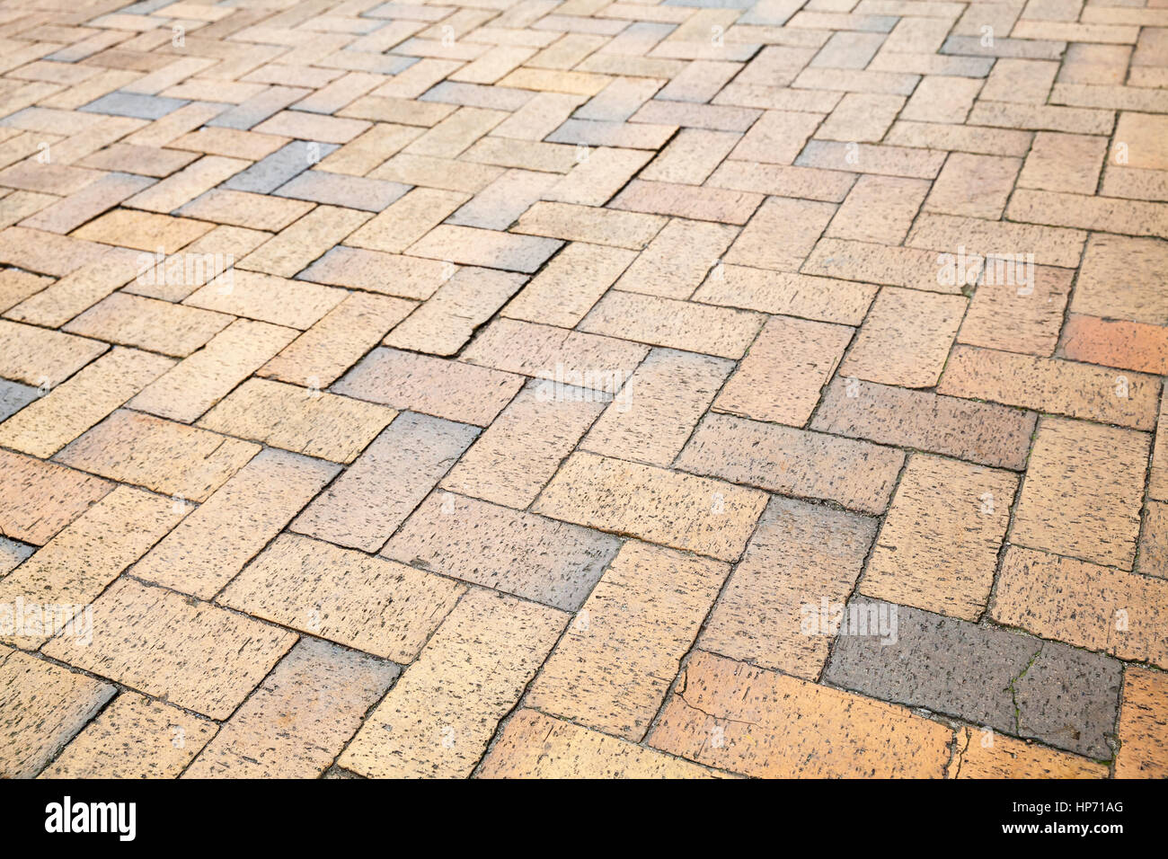 Yellow cobblestone road pavement, background photo texture Stock Photo ...