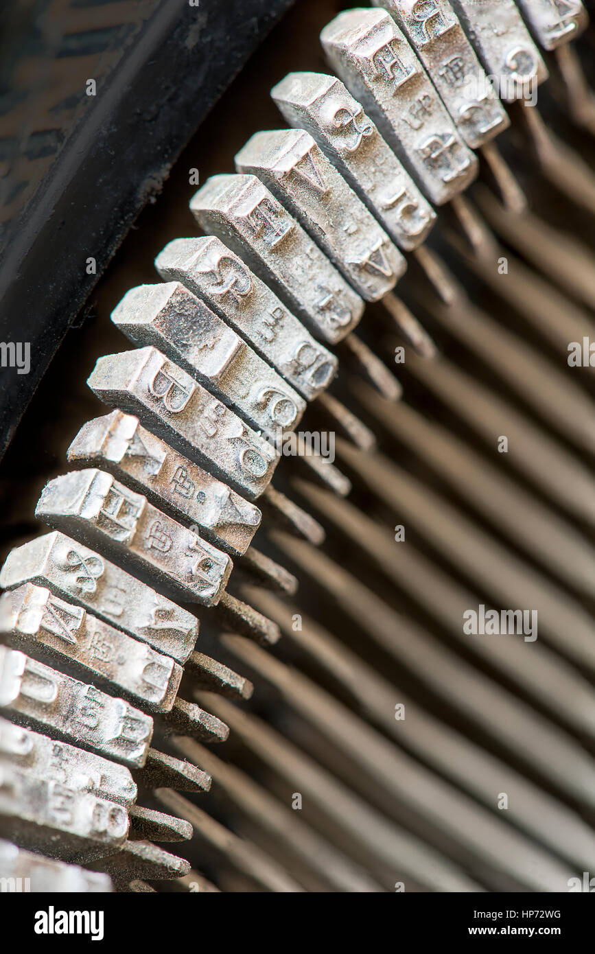 Typewriter Close Up Stock Photo - Alamy