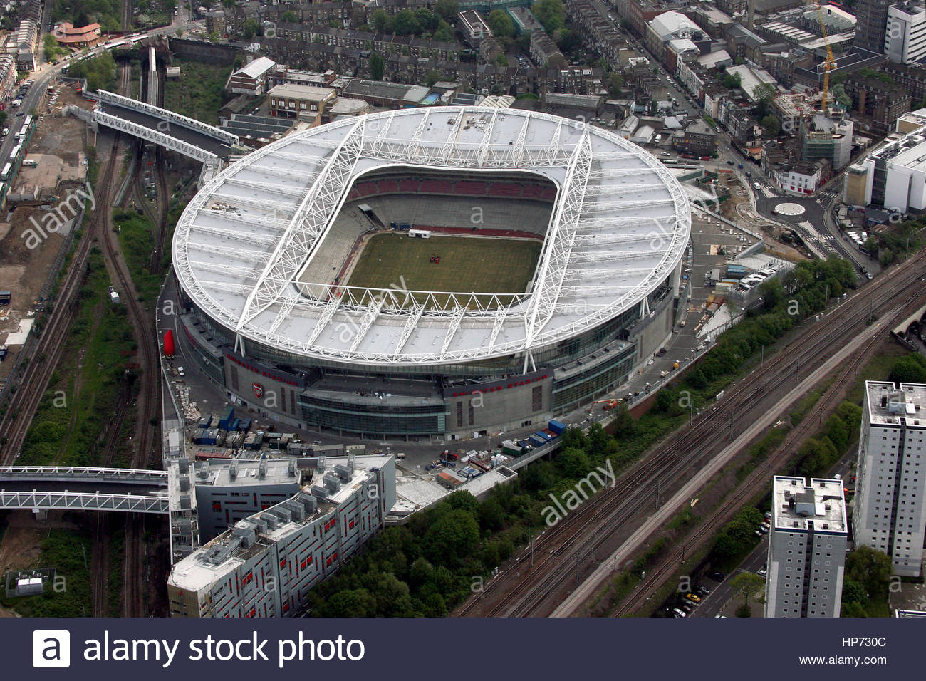 Football Stadium Aerial Arsenal Stock Photos & Football Stadium Aerial ...