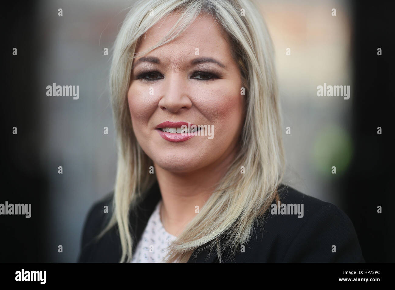 Leader of Sinn Fein in Northern Ireland Michelle O'Neill at Dublin ...