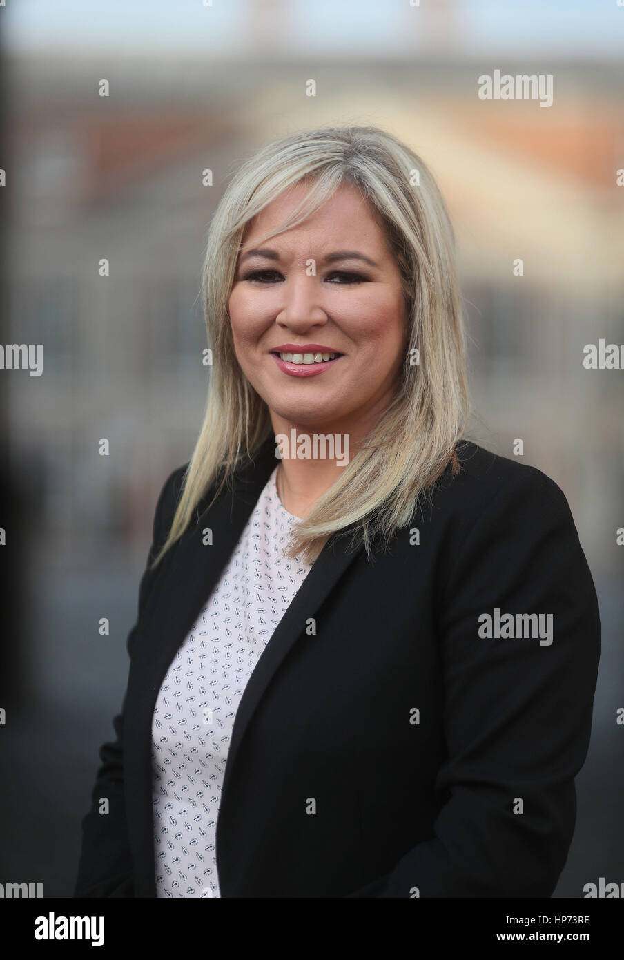 Leader of Sinn Fein in Northern Ireland Michelle O'Neill at Dublin ...