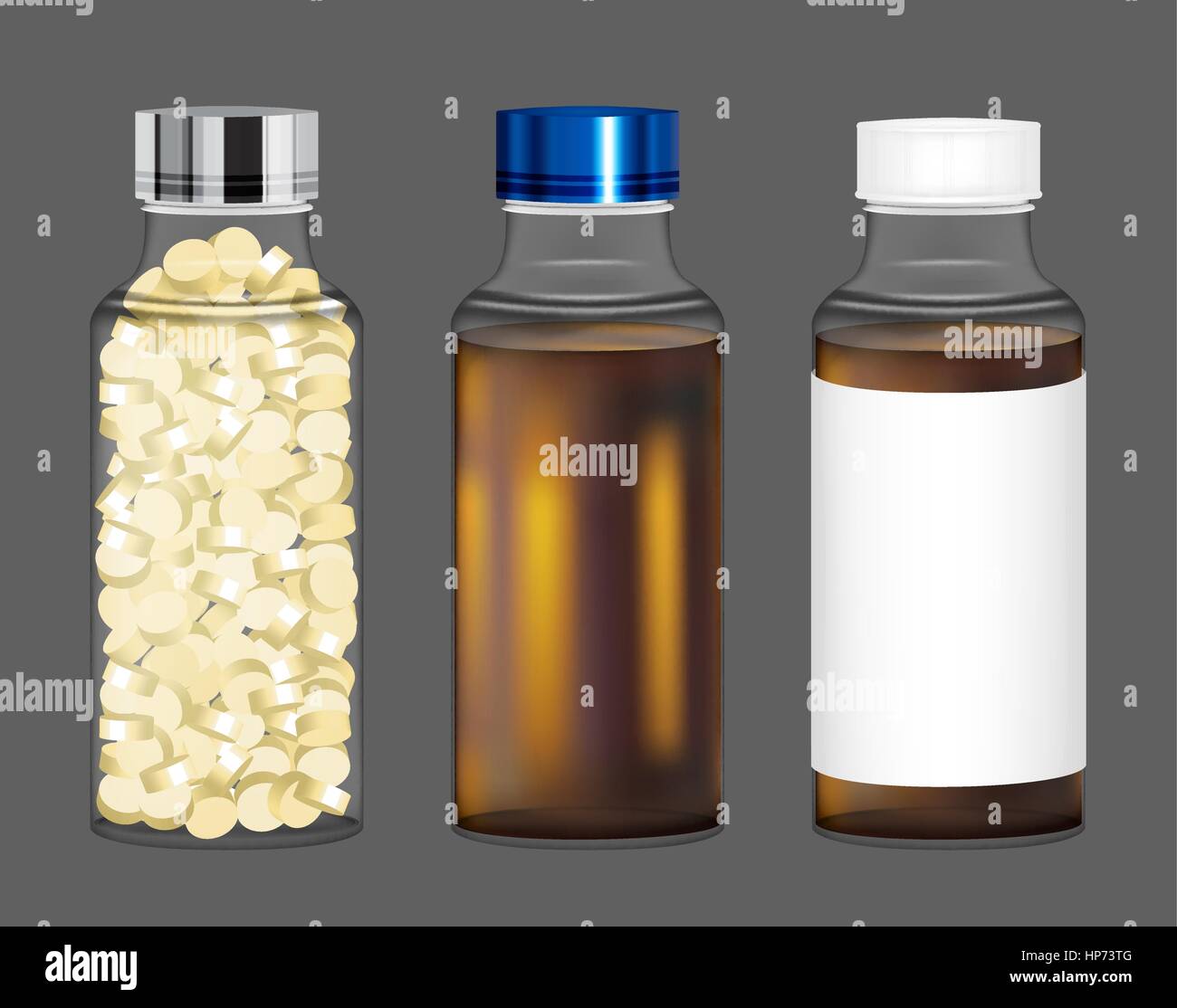 Pharmaceutical background glass bottles Stock Vector Images - Alamy