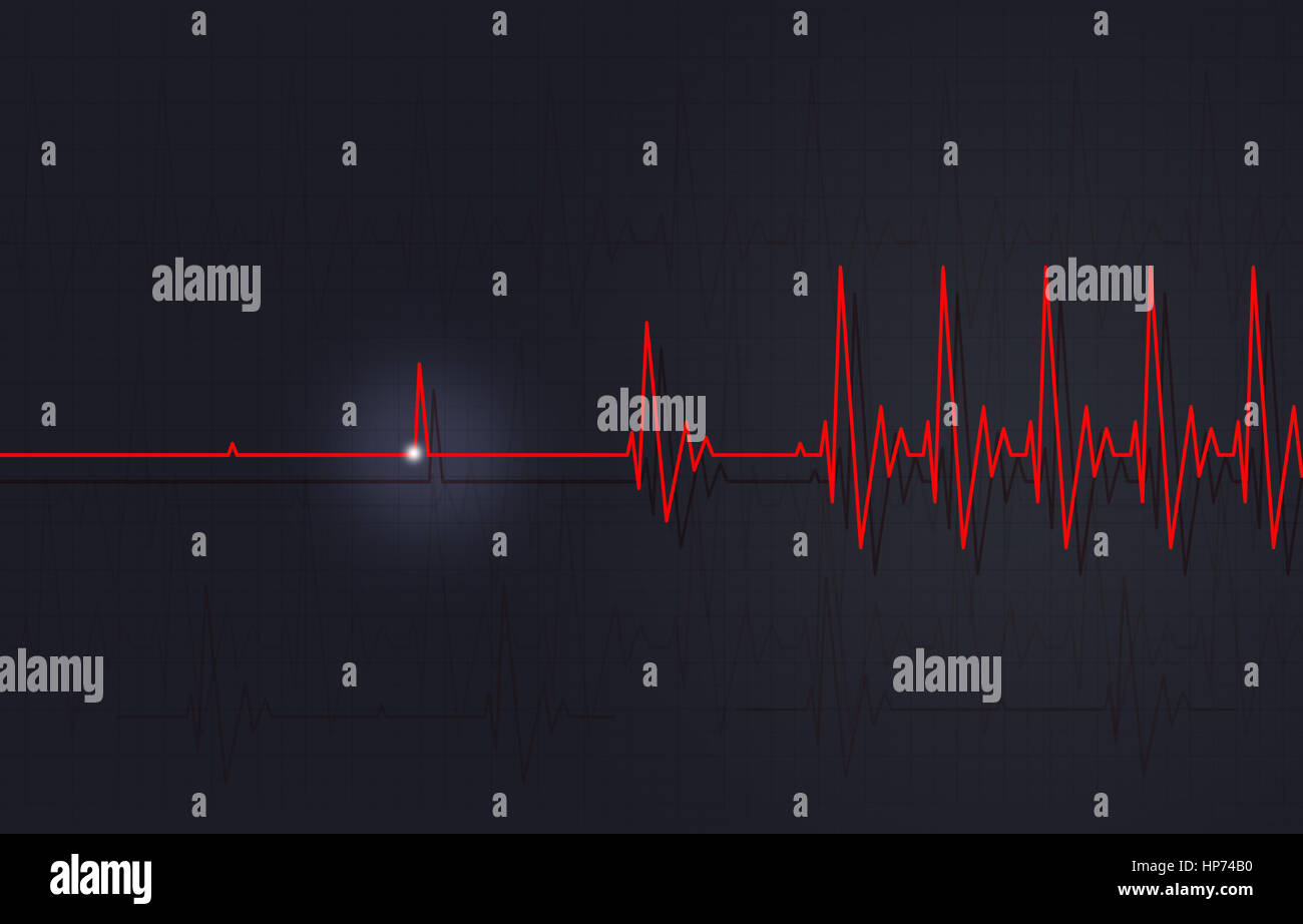 concept illustration of back to life heart beat Stock Photo - Alamy