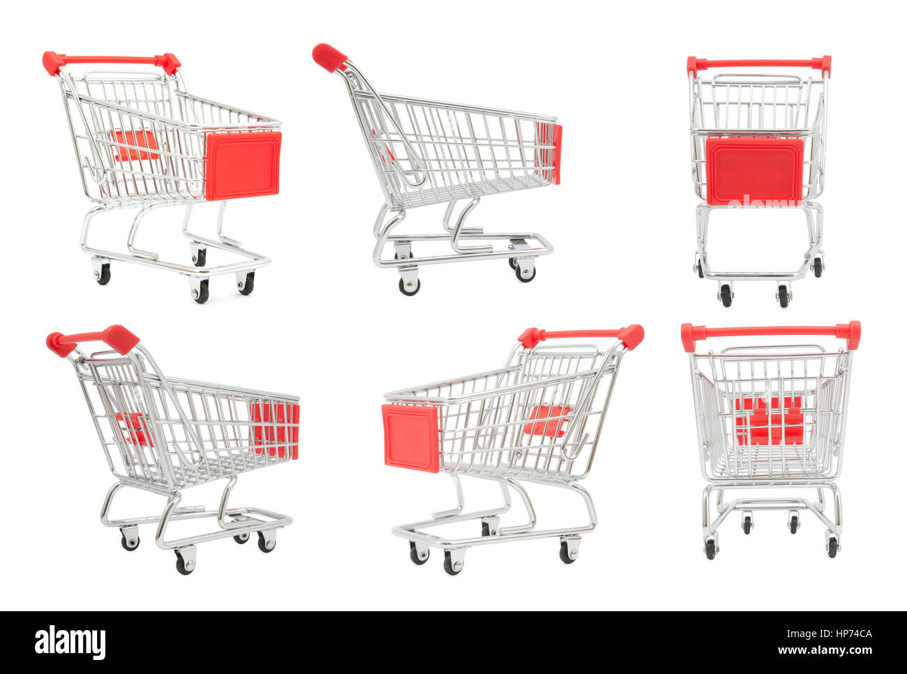 collection of shopping cart isolated on white Stock Photo - Alamy