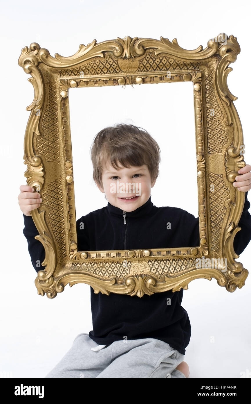 Photos in a frame of children hi-res stock photography and images - Alamy