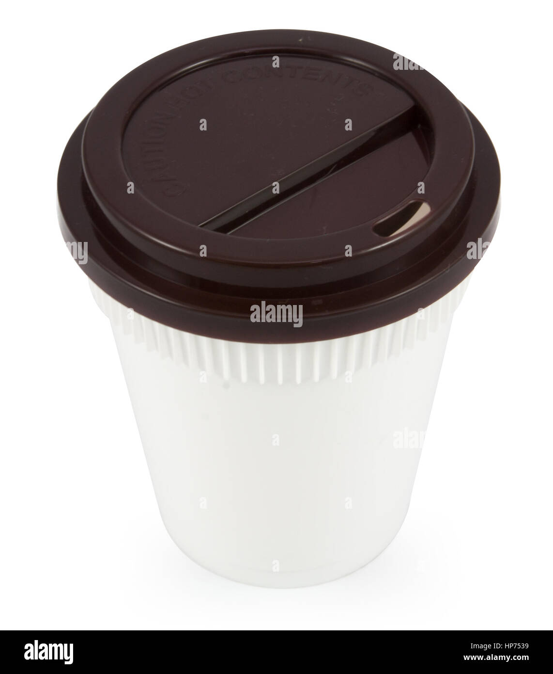 plastic of coffee isolated white background Stock Photo - Alamy