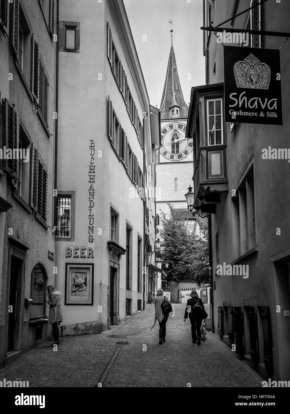 Old time streets Black and White Stock Photos & Images - Alamy