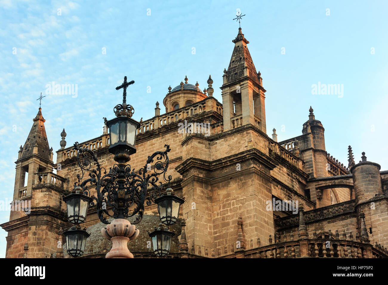 Seville Cathedral (or Cathedral of Saint Mary of the See) top view on ...