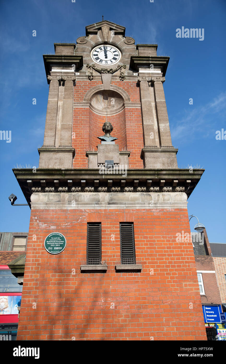 The Bexleyheath Coronation Memorial Clock Tower, commemorating the ...