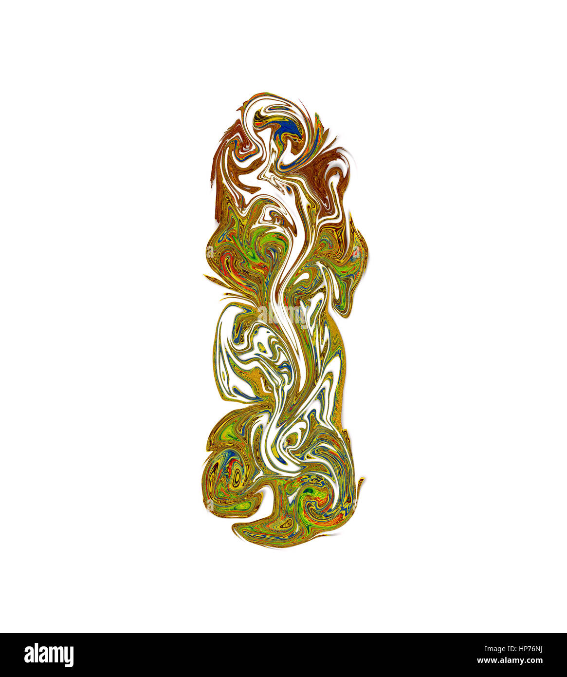 Luxuriously illustrated old capital letter I Stock Photo - Alamy