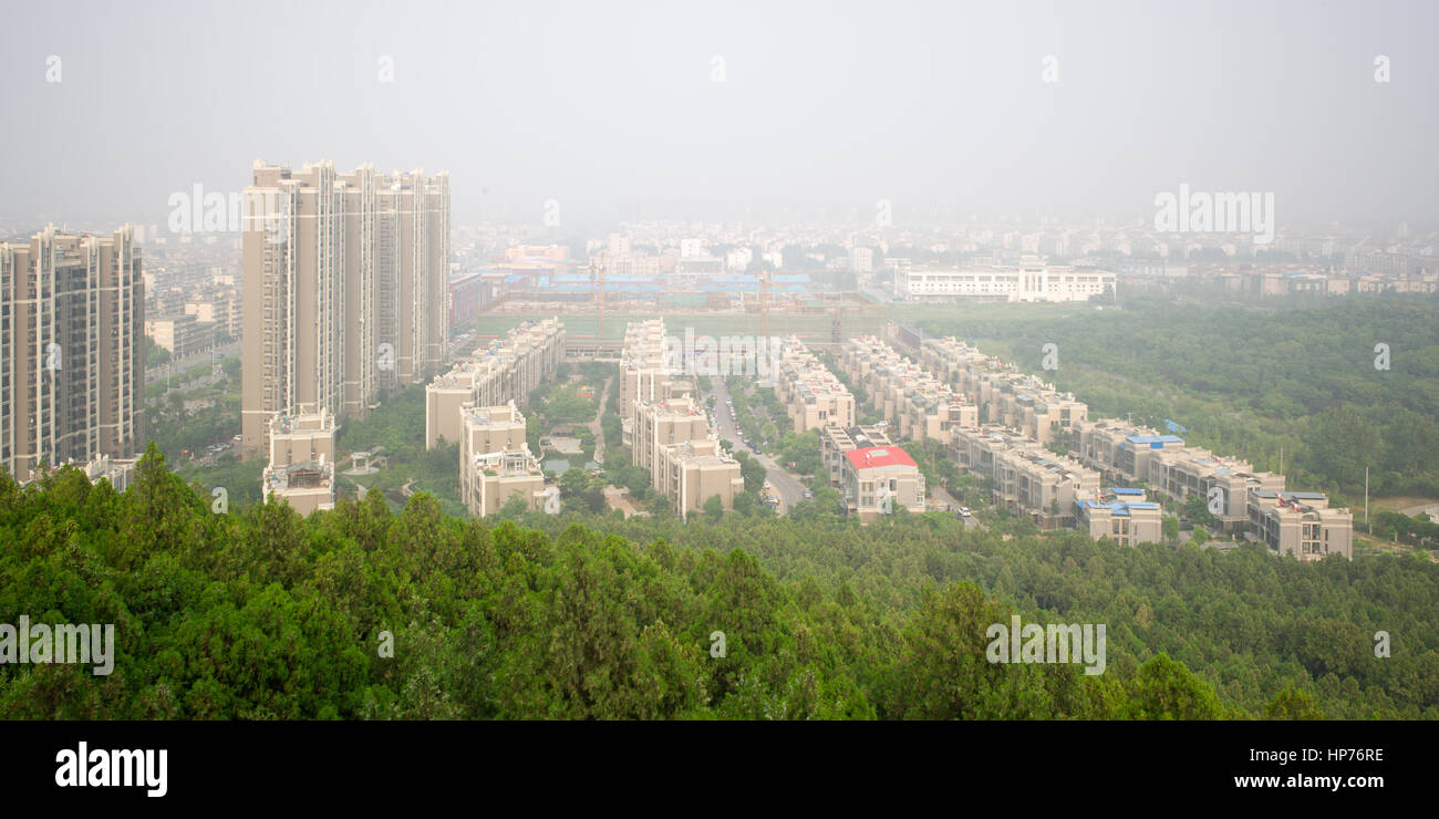 Apartment blocks and low rise housing, Xuzhou, China Stock Photo - Alamy