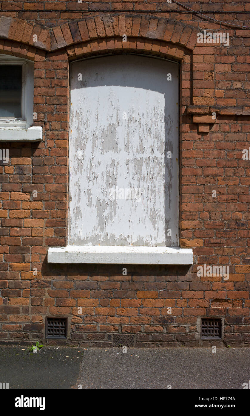Boarded up window, Southport, UK Stock Photo - Alamy